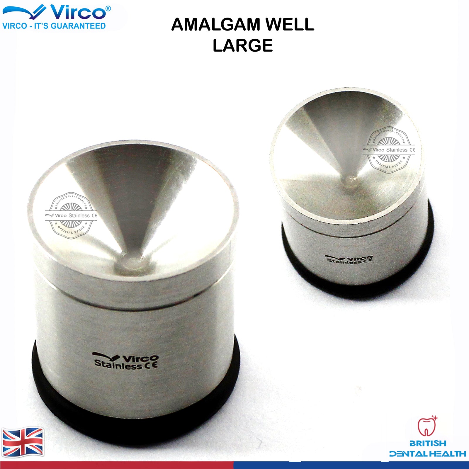 Amalgam Mixing Well Basin Pot Heavy Weighted Base – Virco