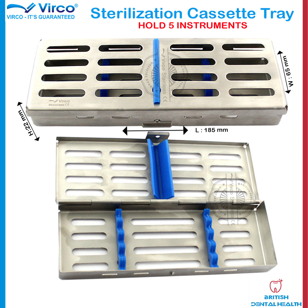 Dental Sterilization Cassette Rack Tray Hold 5 Surgical Instruments – Virco