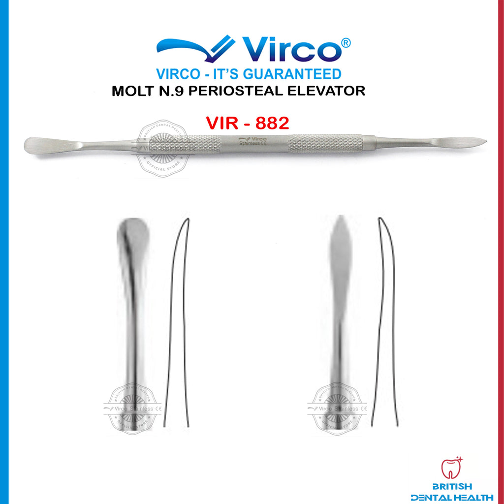Periosteal Elevator Molt No. 9 Professional Surgical Implant Gingival ...