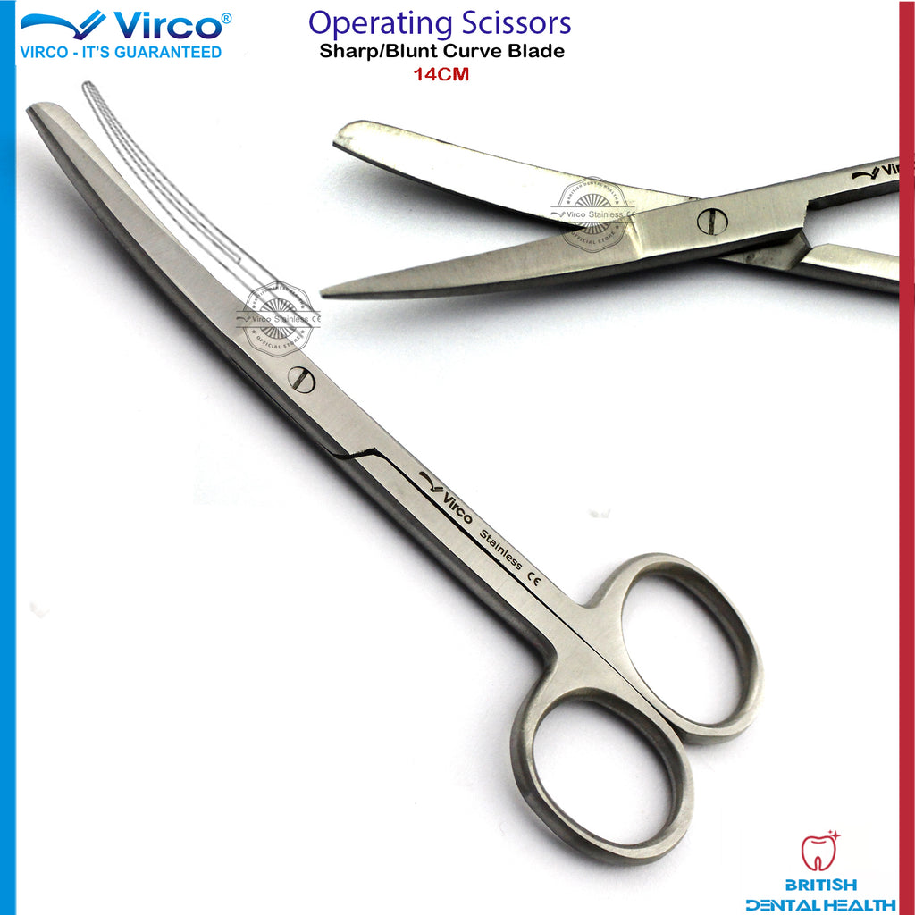 New Operating Scissors Curved Dissection Surgical Veterinary Scissor ...
