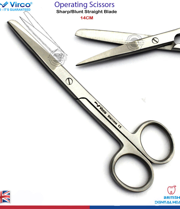 New Operating Scissors Straight Dissection Surgical Veterinary Scissor ...