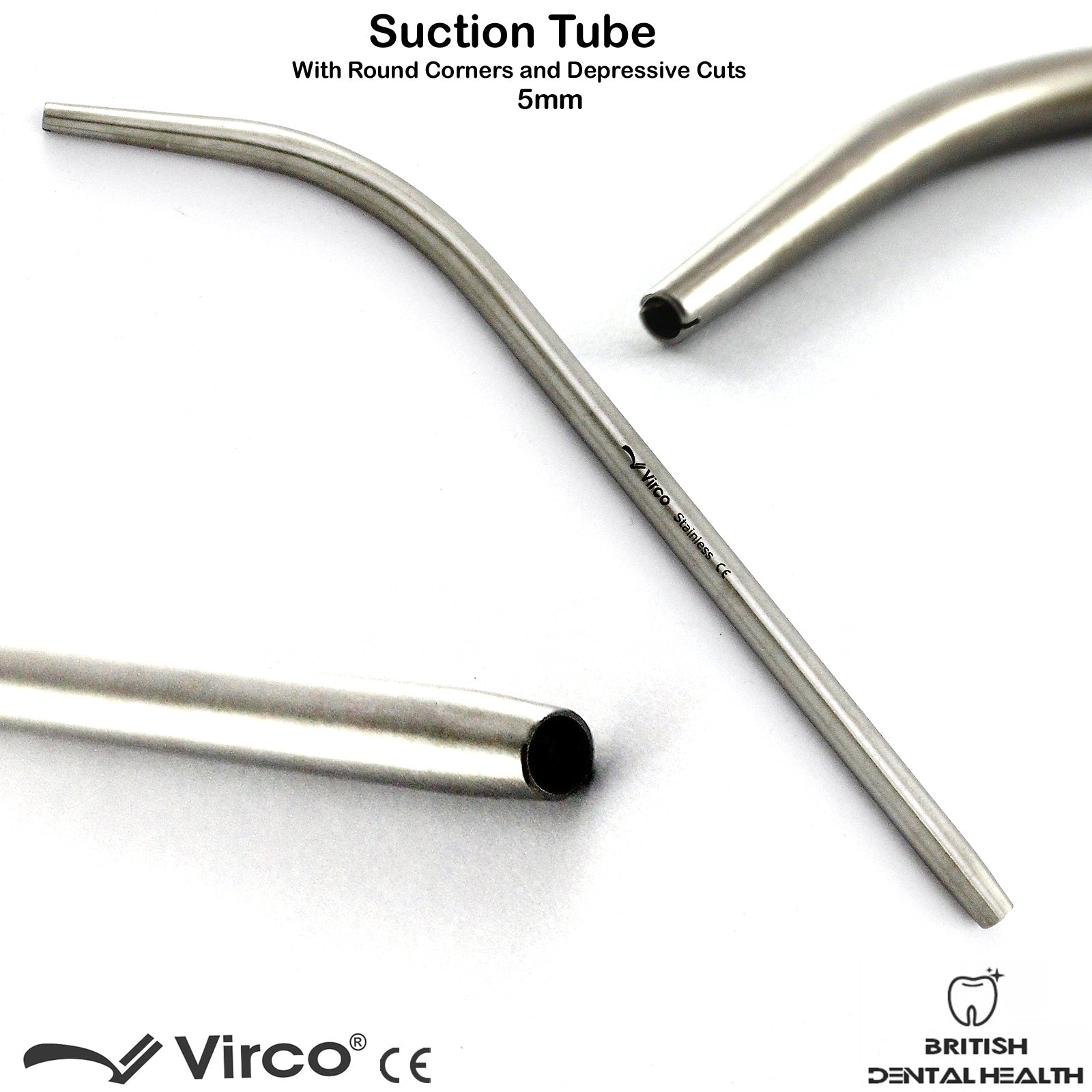 Dental Bone Suction Tube Blow Pipe Cannula 5mm ENT Implants Surgical I ...