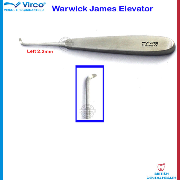 Dental Root Elevators Warwick James Elevator Left | Tooth Extraction F ...